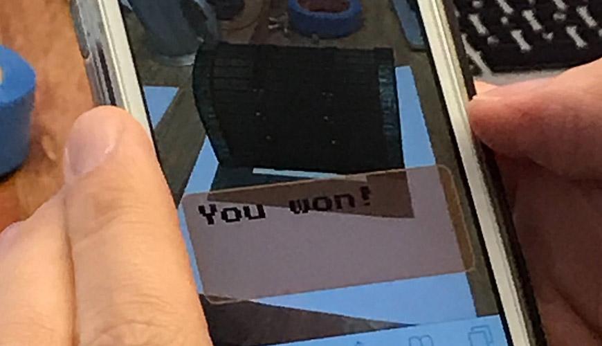 Web-based AR: Hunting for Treasure with A-Frame